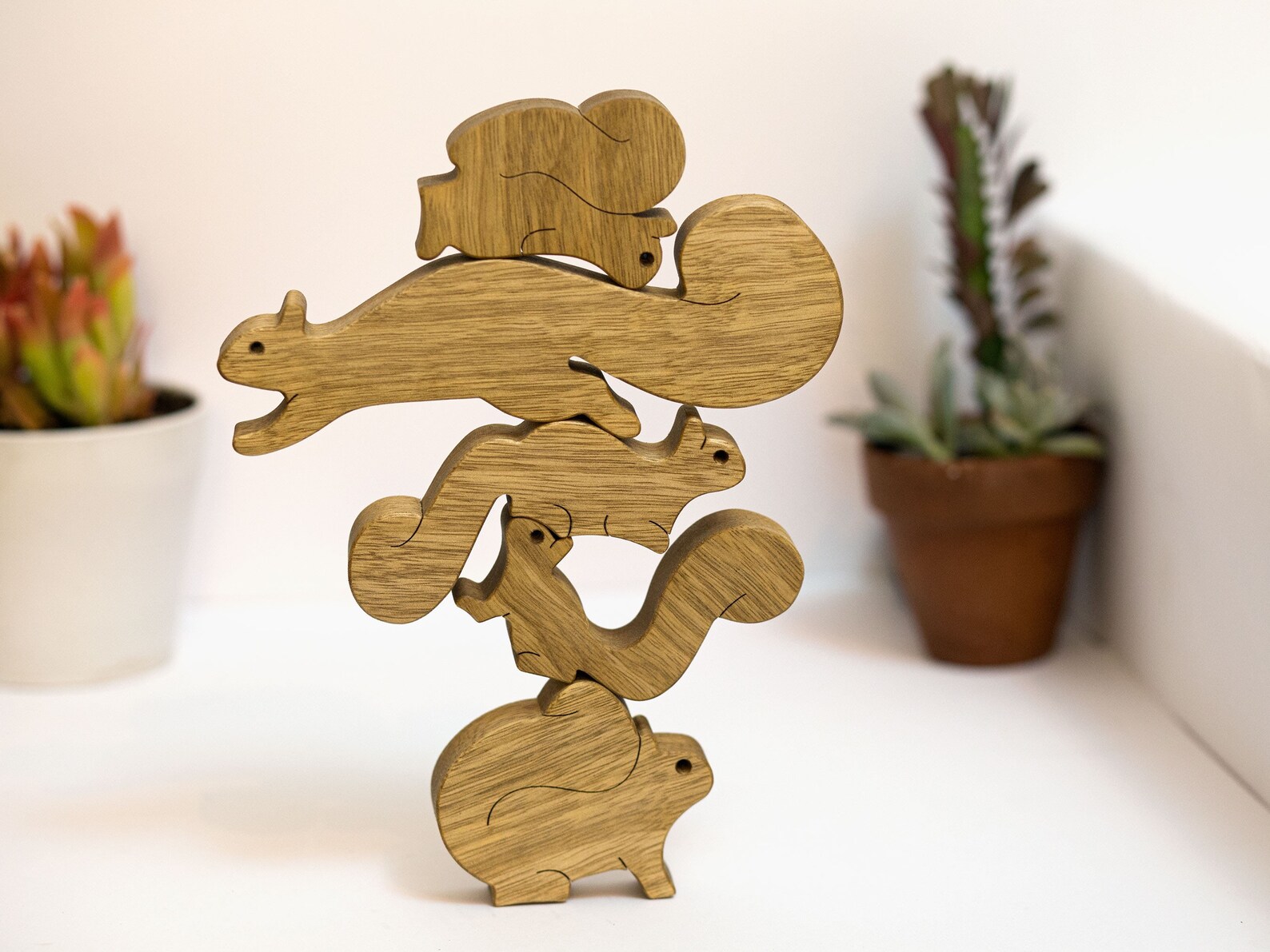 Squirrels Scrollsaw Puzzle With Five Interlocked Squirrels - Etsy