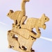 Wooden Cats Pyramid for Cat Lovers. - Etsy