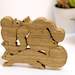Squirrels Scrollsaw Puzzle With Five Interlocked Squirrels, Hand Made From a Single Block of ...
