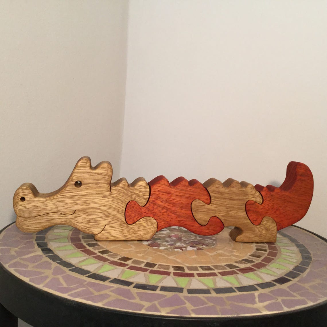 Wooden Alligator Puzzle Crocodile Puzzle Great Birthday | Etsy