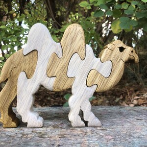 Handcrafted Wooden Camel Puzzle Artisanal Animal Jigsaw, Educational ...