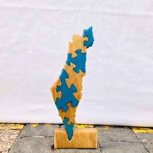 Wooden Israel Map Puzzle, Unique Bar/bat Mitzvah Gift. - Etsy