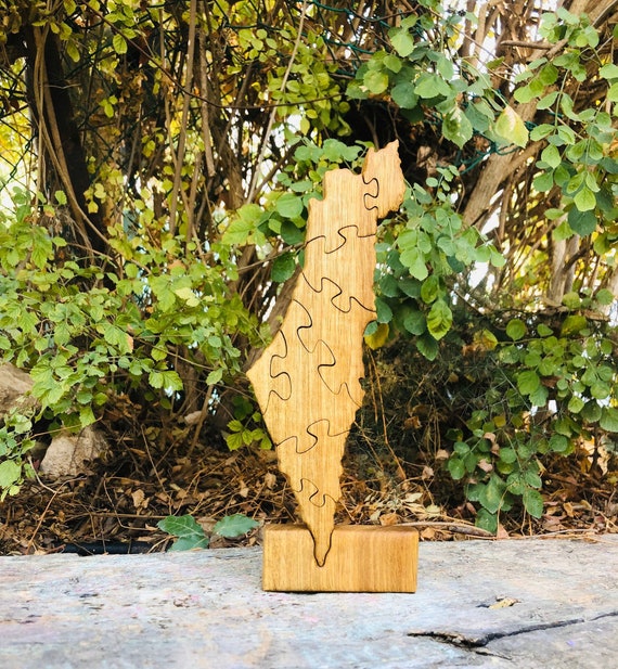 Wooden Israel Map Puzzle Unique Bar/bat Mitzvah Gift. | Etsy