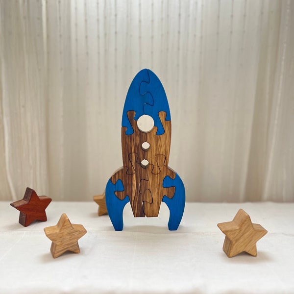 Wooden Toy Spaceship - Etsy