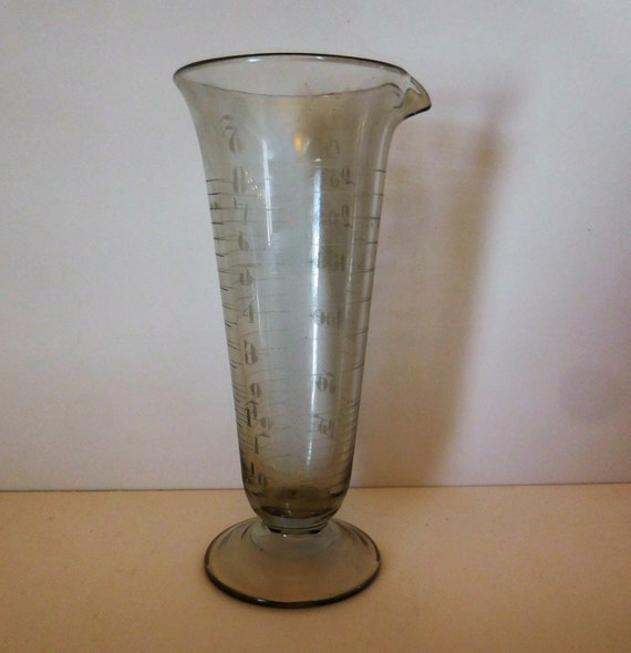 Vintage Pharmacist's Graduated Measuring Beaker Dual | Etsy
