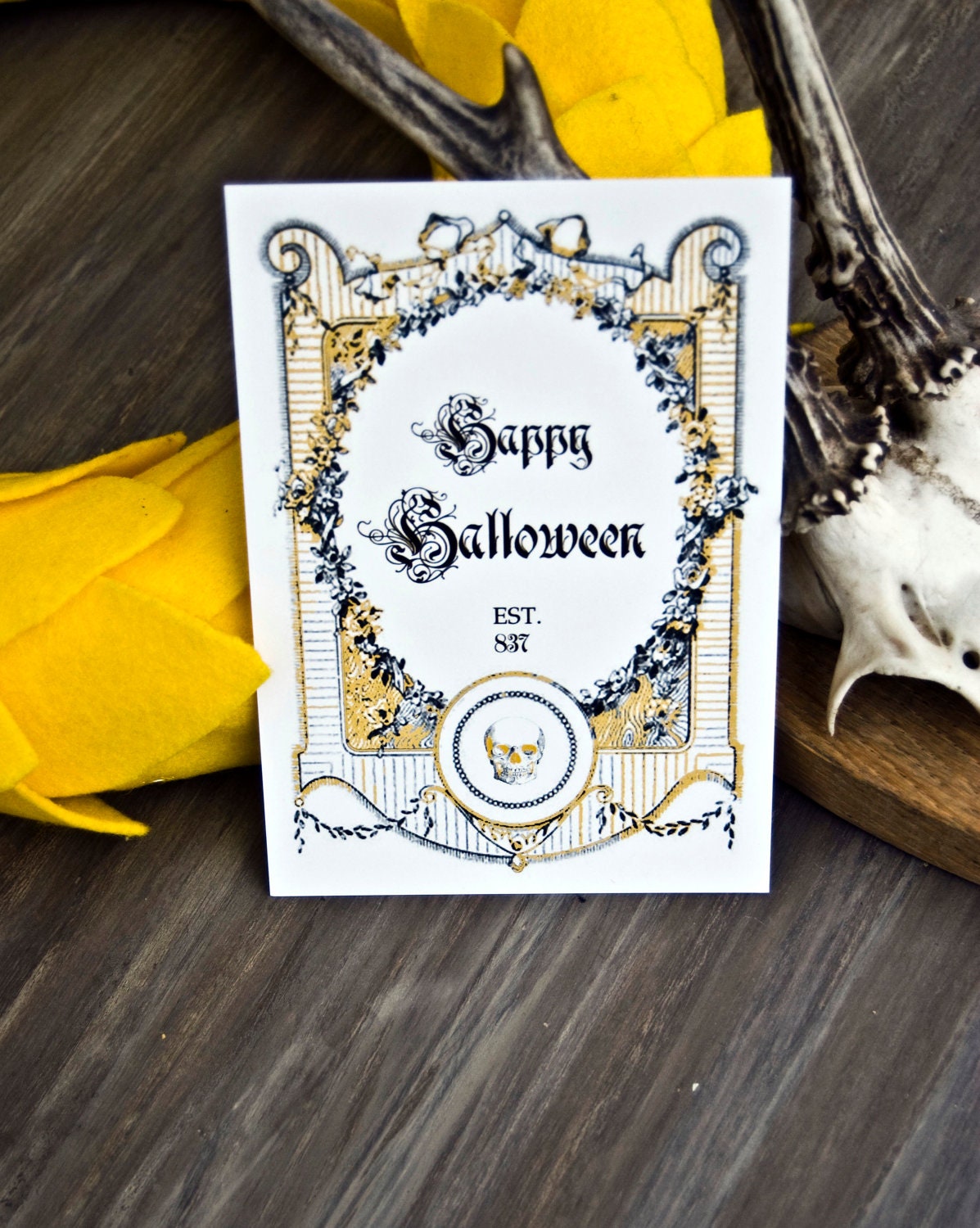 Happy Halloween /4 Postcards Digital Print - Etsy