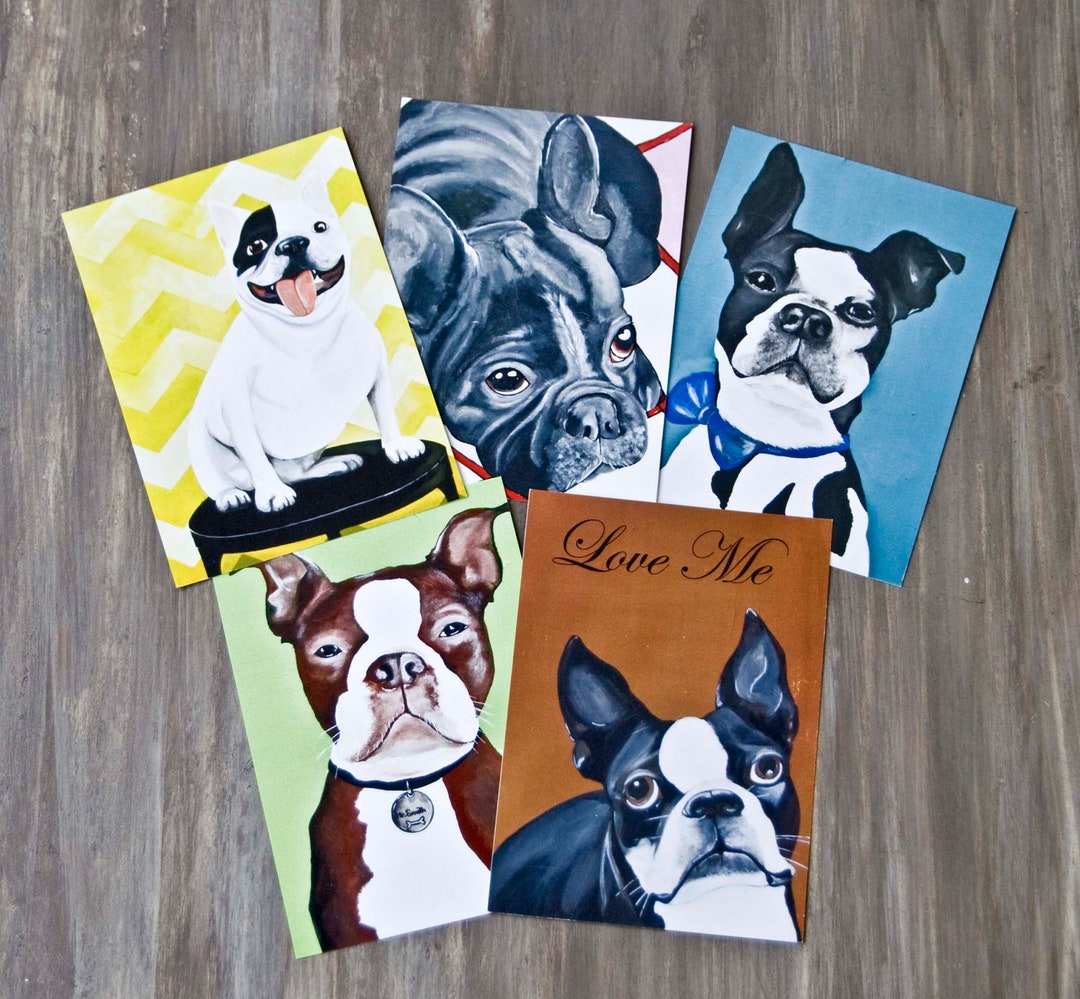Dogs/5 Postcards digital Print - Etsy