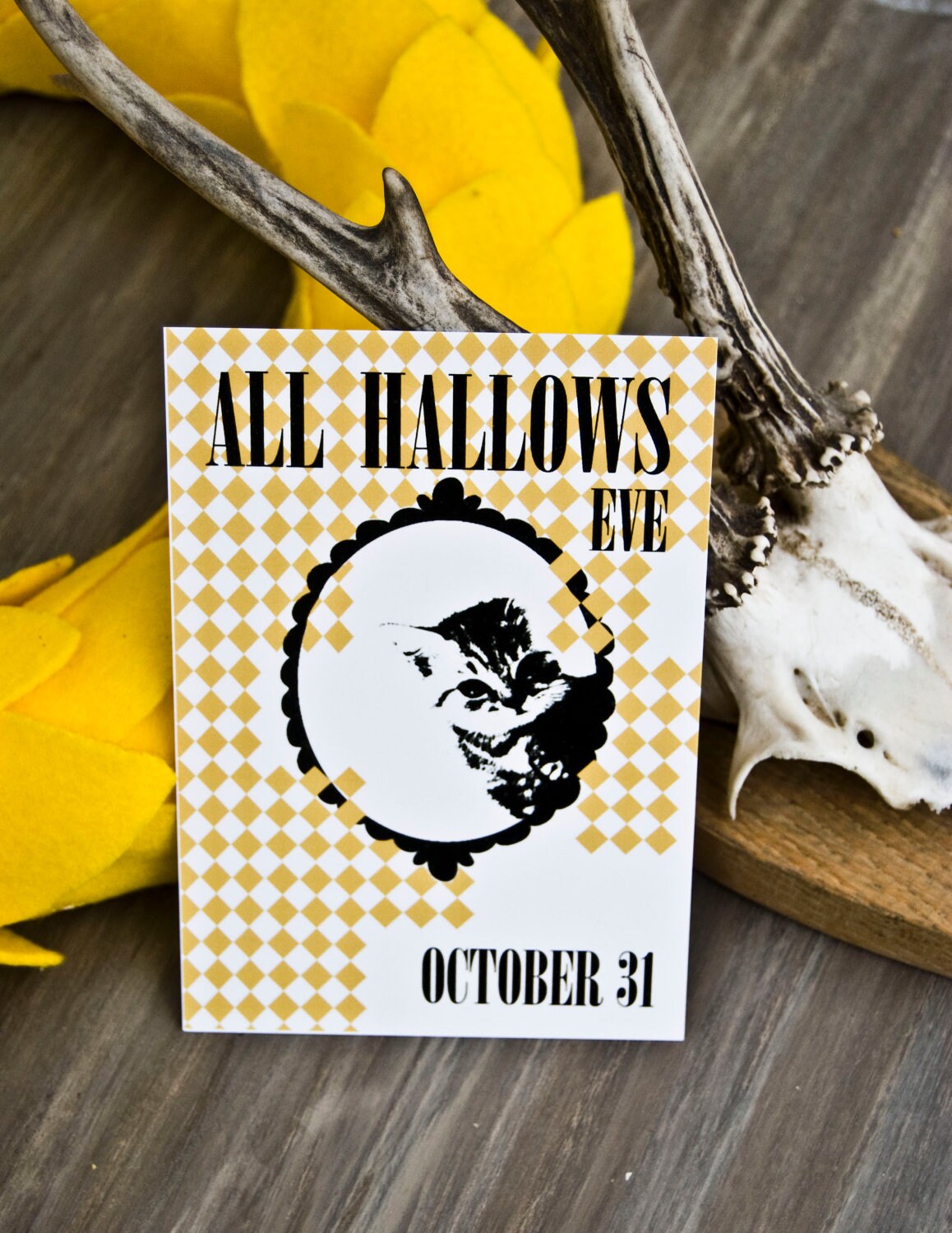 Happy Halloween /4 Postcards Digital Print - Etsy