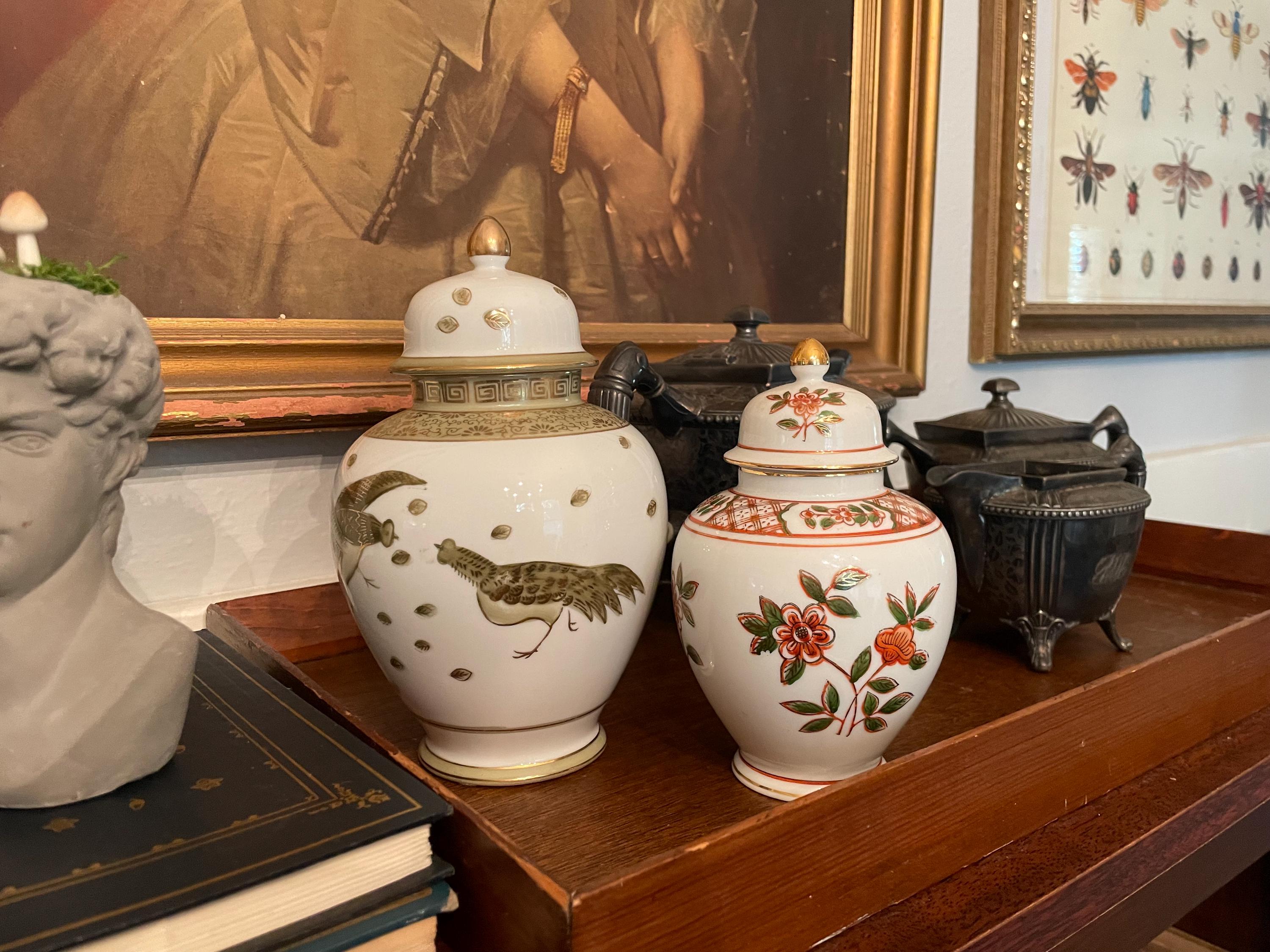 Vintage Andrea by Sadek Handpainted Porcelain Decorative Ginger Jar - Etsy