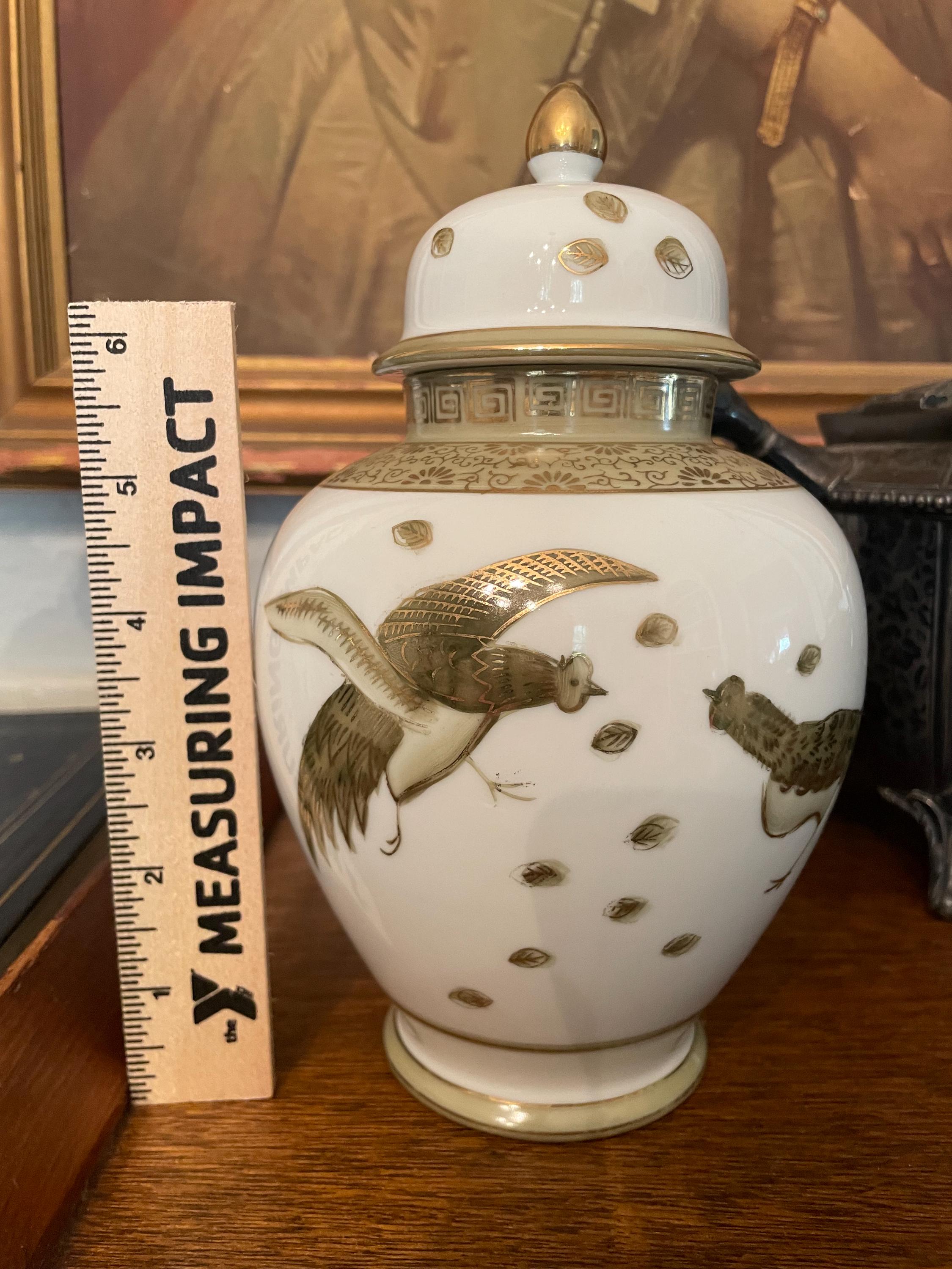 Vintage Andrea by Sadek Handpainted Porcelain Decorative Ginger Jar - Etsy