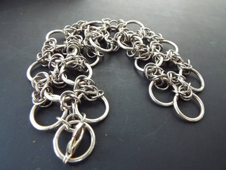 Silver Plate Triple Link Chainmail Multi Link 1 1/4 Wide - Etsy
