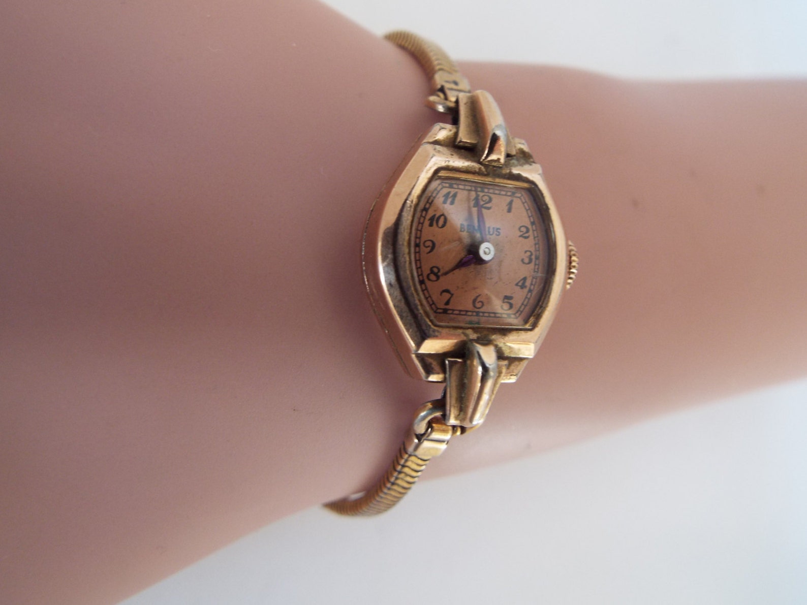 1930s Benrus ladies wrist watch 10k rolled gold plated not | Etsy