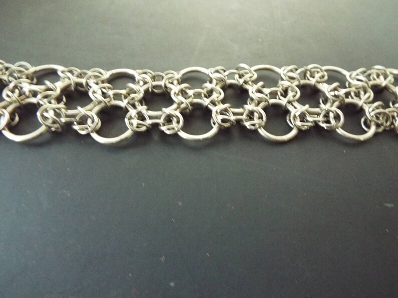 Silver Plate Triple Link Chainmail Multi Link 1 1/4 Wide - Etsy
