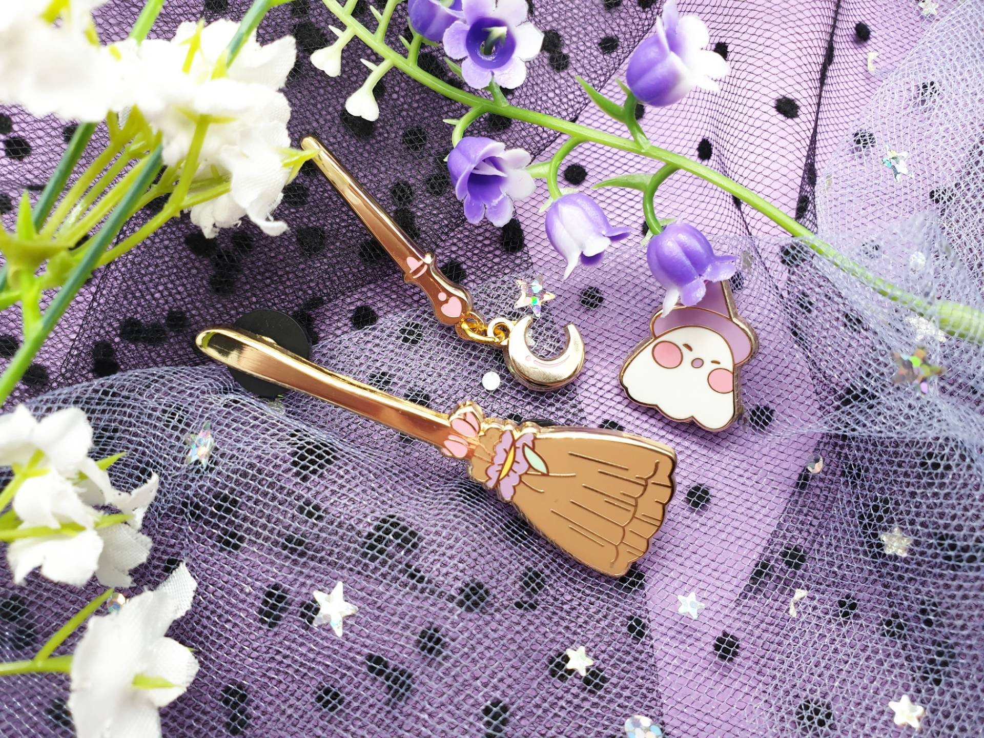 Magical Wand Geenoween Enamel Pin 50mm Hard Enamel Gold | Etsy
