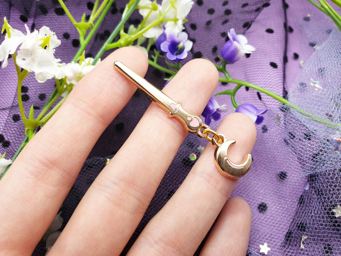 Magical Wand Geenoween Enamel Pin 50mm Hard Enamel Gold | Etsy