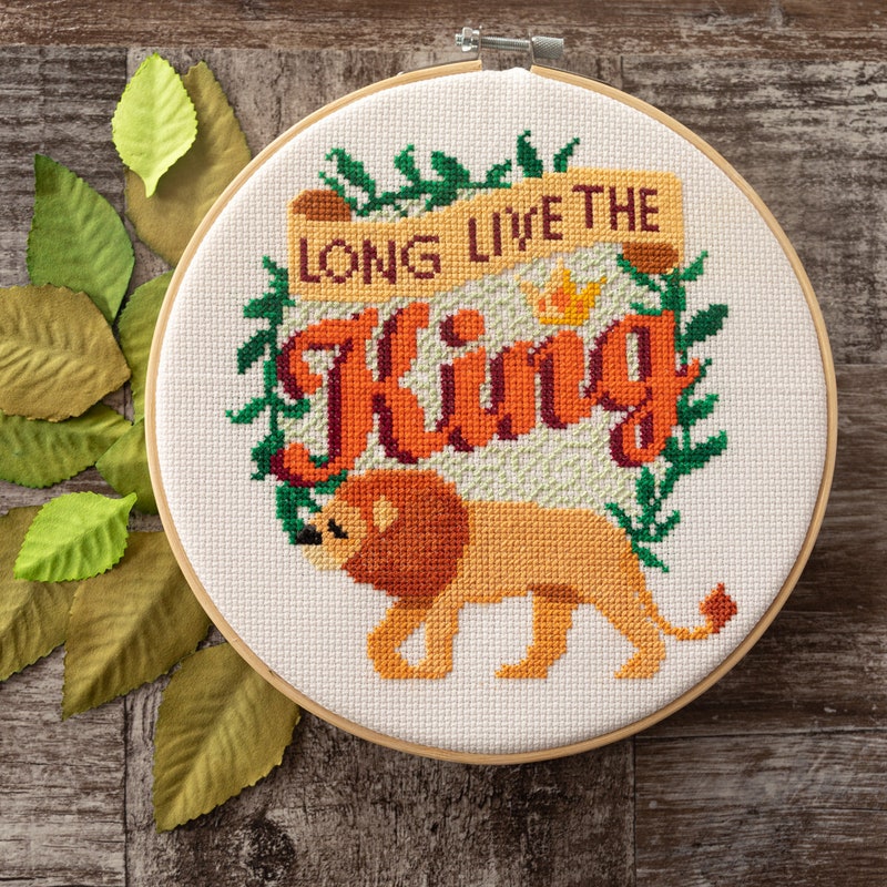 Lion Cross Stitch - Etsy