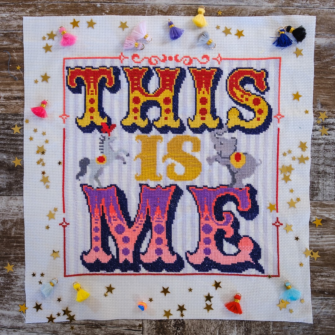 This is Me Circus Cross Stitch Pattern - Circus Cross Stitch Pattern ...