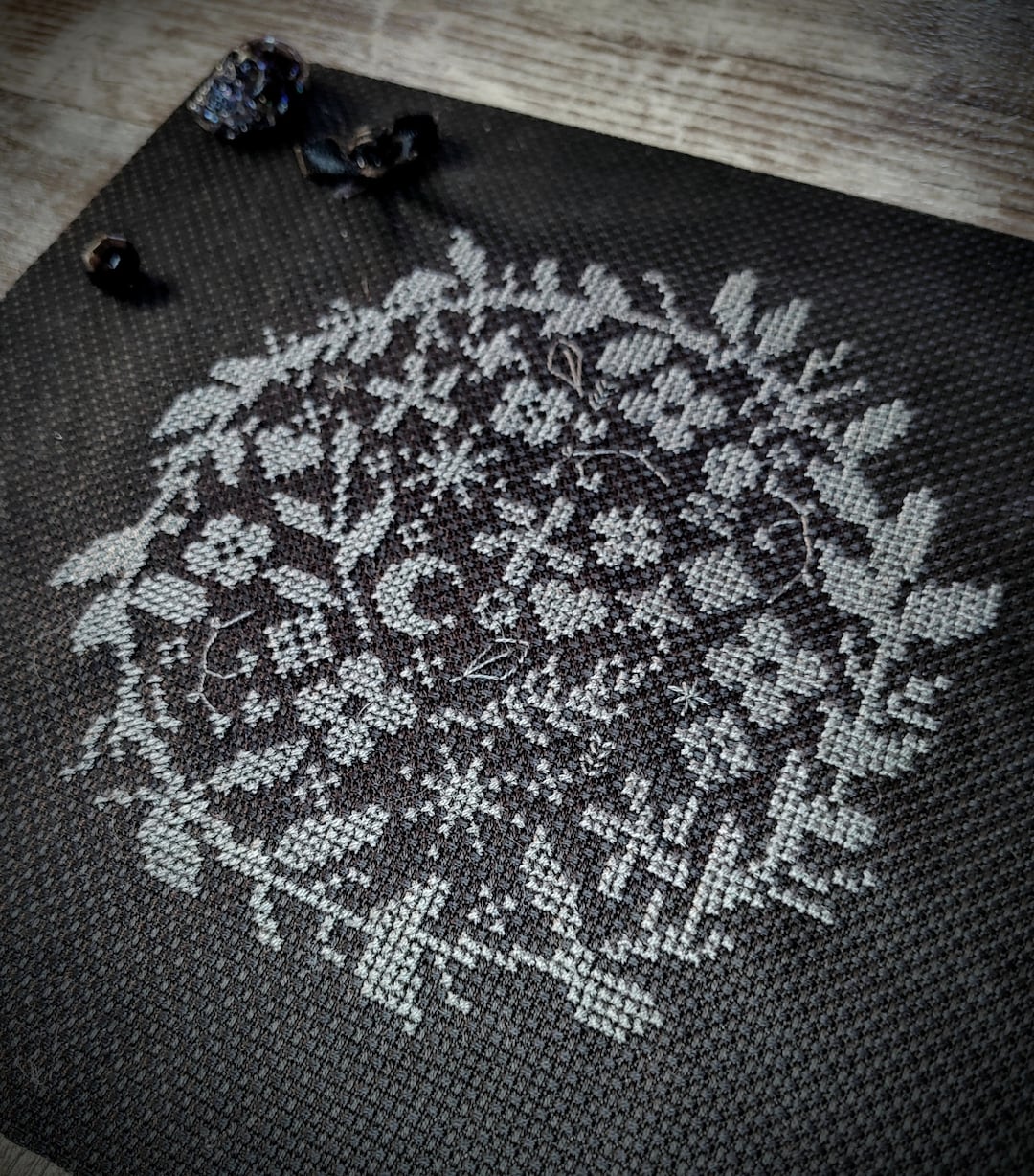 Blackwork Cross Stitch Pattern - Modern Cross Stitch Pattern - Digital ...