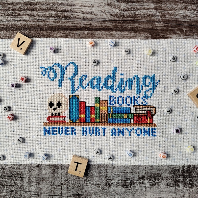 Reading Cross Stitch - Etsy