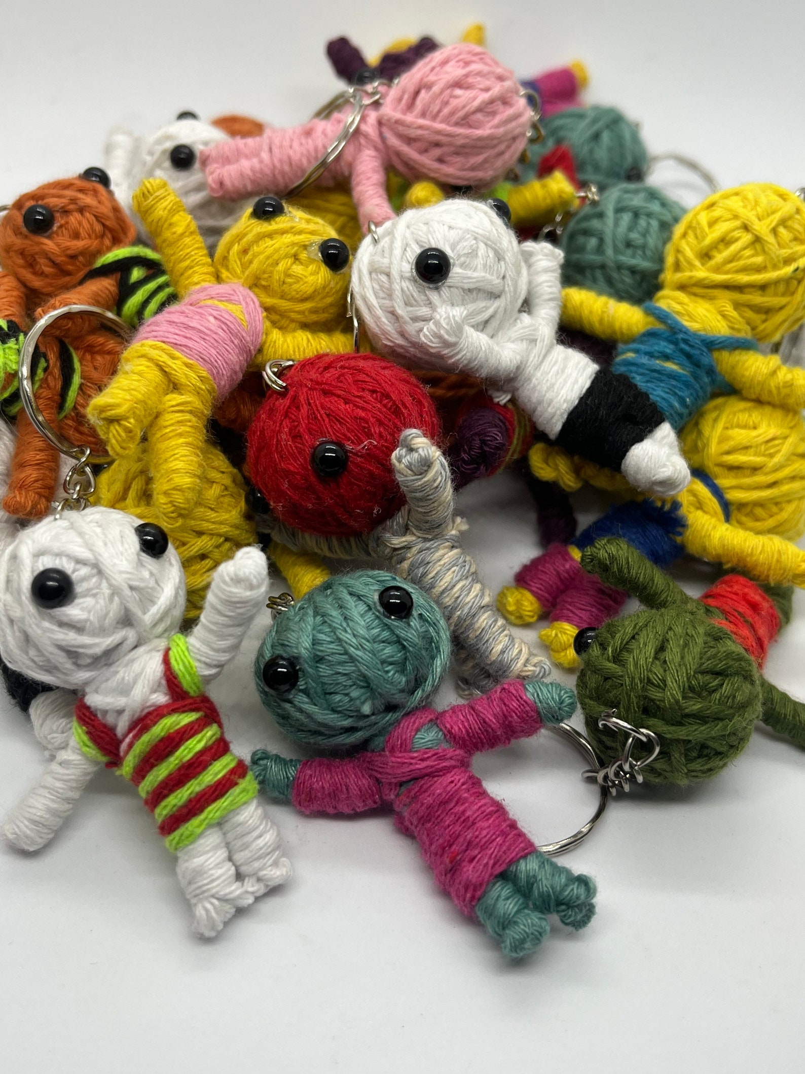 Assorted Mini Voodoo Doll Keychains - Etsy