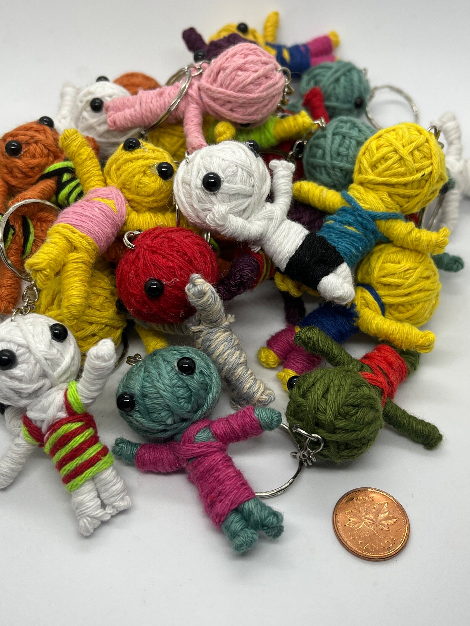 Assorted Mini Voodoo Doll Keychains - Etsy