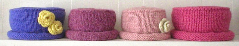 Knitting Pattern – Pillbox With Roll Brim, Knit Felted Hat Pattern ...