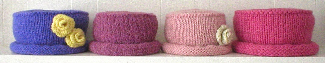 Knitting Pattern - Pillbox With Roll Brim, Knit Felted Bucket Hat ...