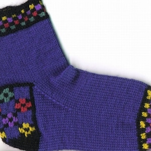 Knitting Pattern – Double Nine-patch Clog Socks, Women's DK Weight ...