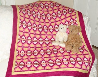 Baby Fair Isle Blanket Pattern - Etsy