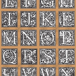 Ornamental Alphabet - Vector - Digital Vintage - Royalty-free for ...
