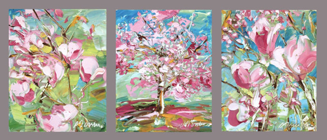Fresh Flowers Triptych No.4-3, Limited Edition of 50 Fine Art Giclee ...
