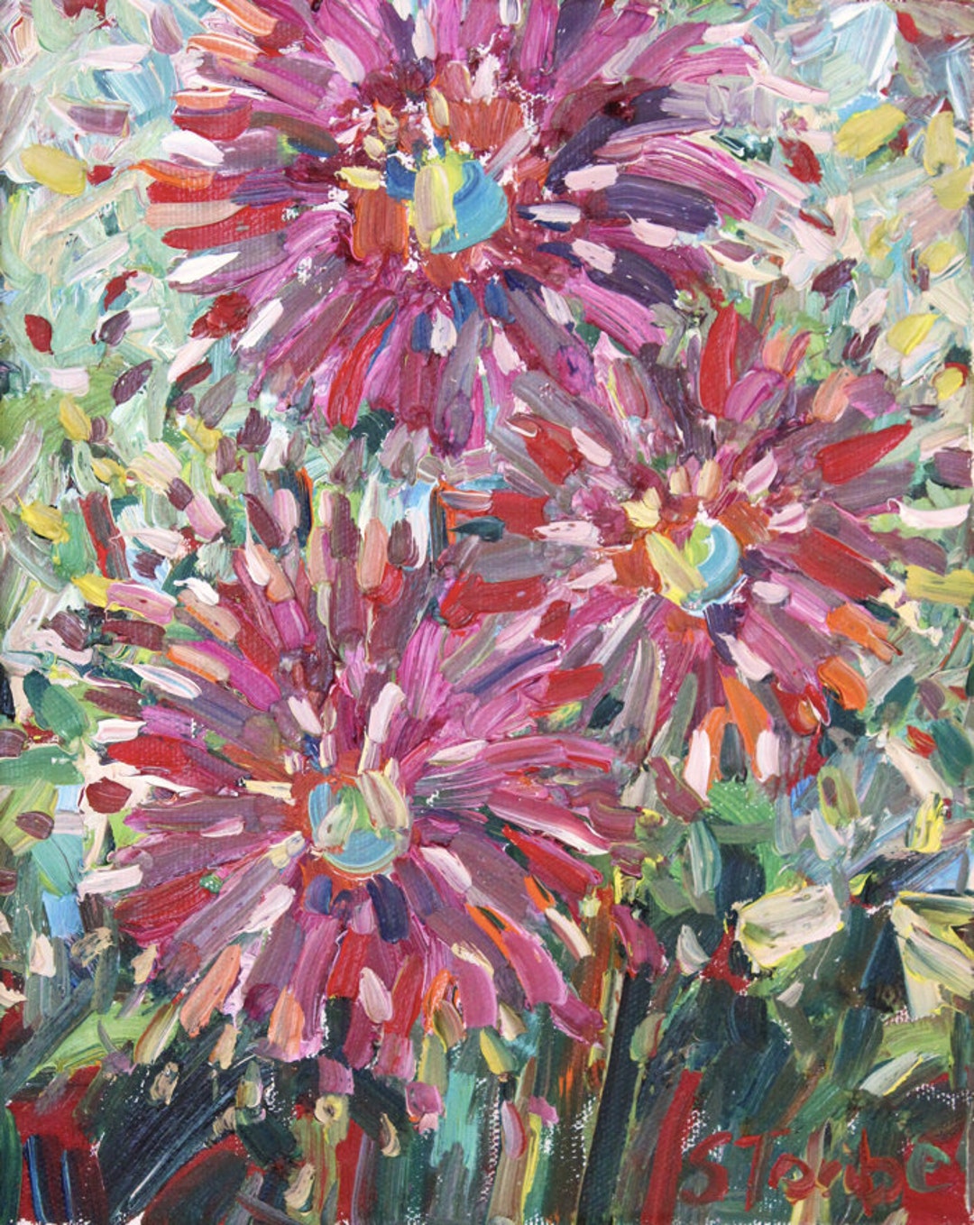 Fresh Flowers No.15, Original Oil Painting, 8x10 Inches - Etsy