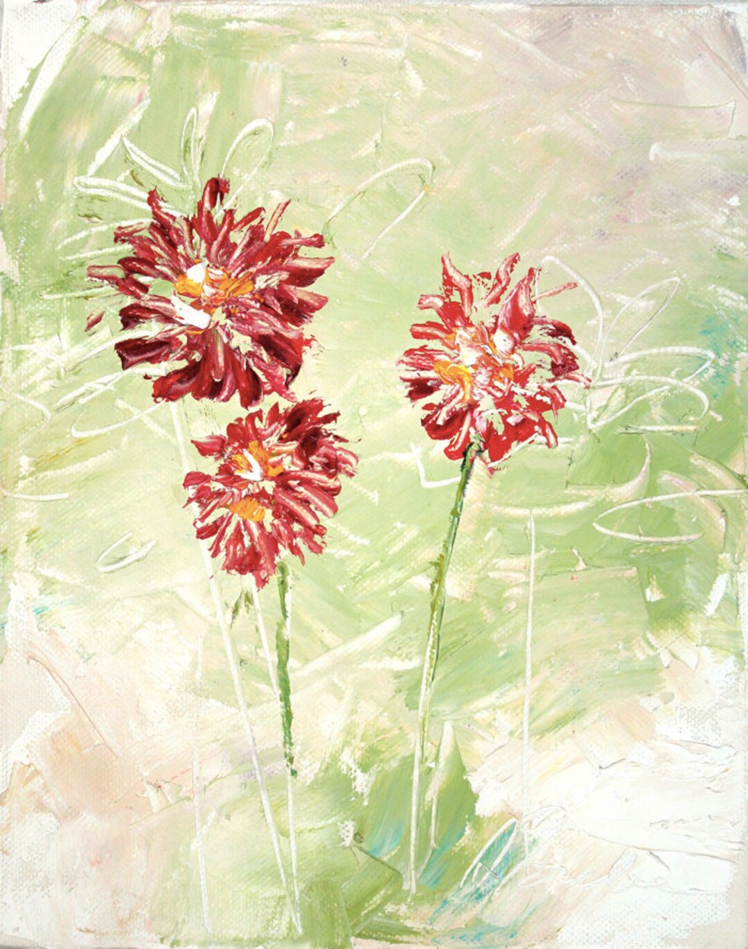 Fresh Flowers No.1, Original Oil Painting, 8x10 Inches - Etsy