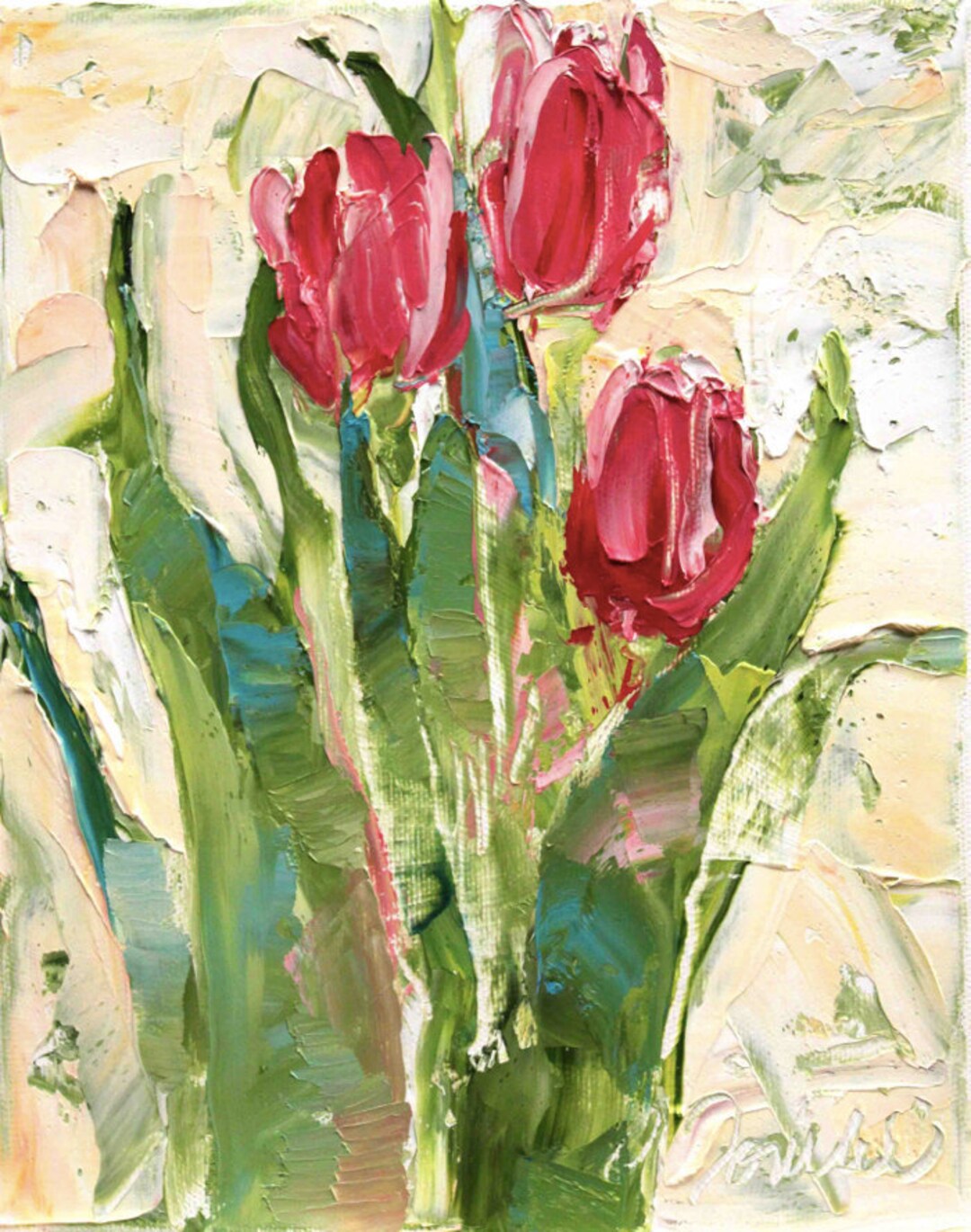 Fresh Flowers Triptych No.3-2, Limited Edition of 50 Fine Art Giclee ...