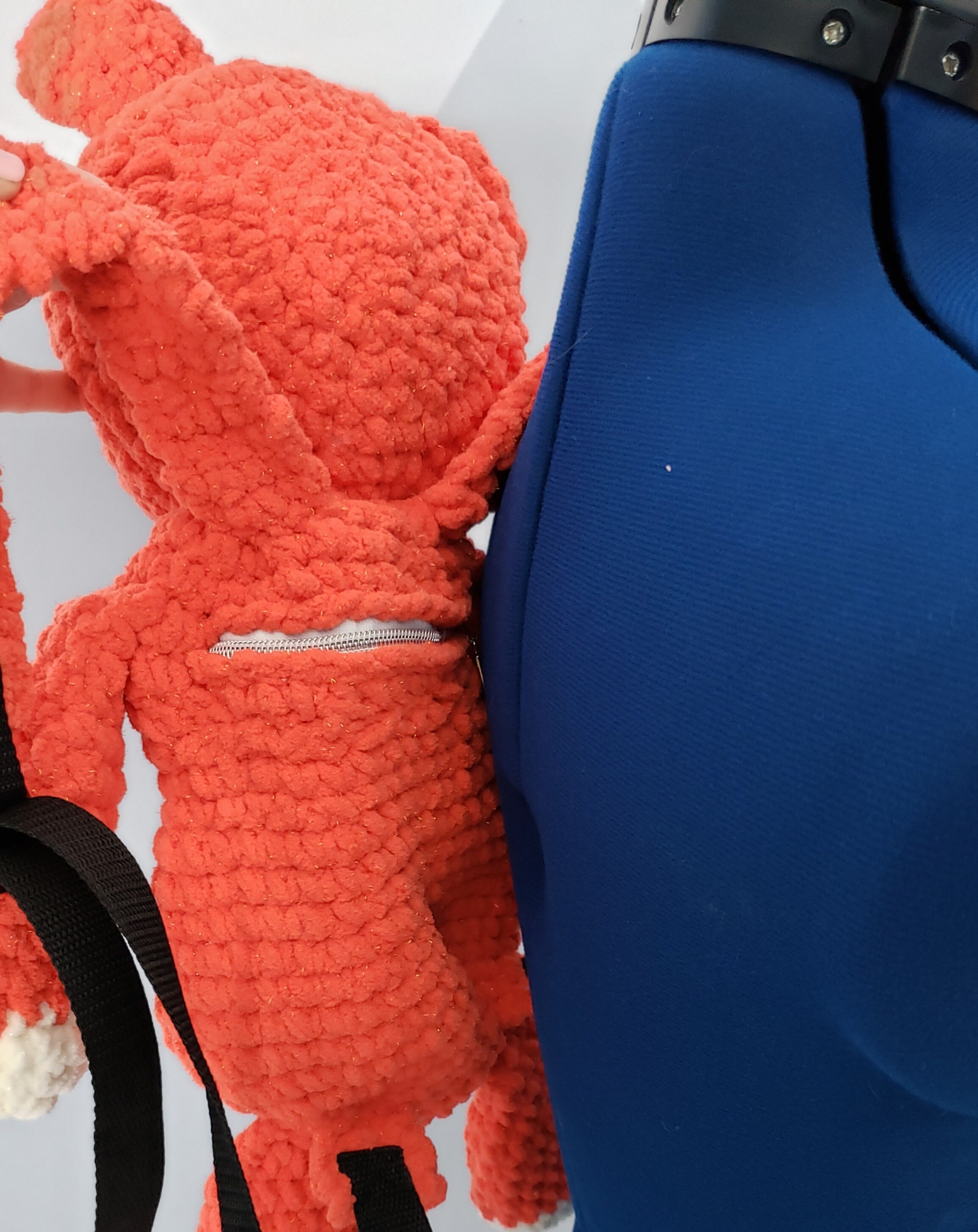 Coral Crochet Teddy Bear Backpack - Etsy