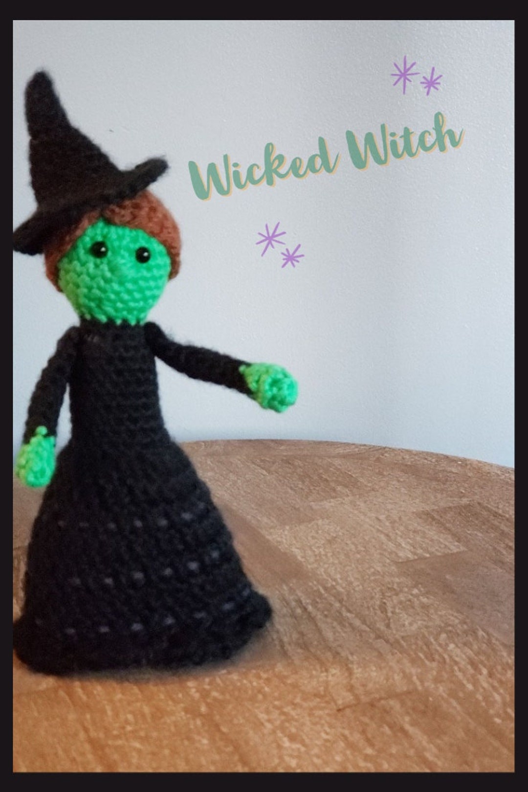 Wicked Witch/ Crochet Witch Doll/ Wicked Witch Crochet/ Wicked - Etsy