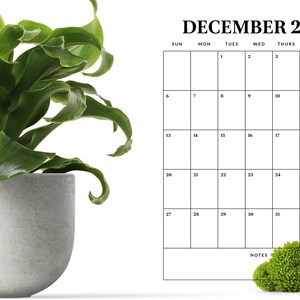 2026 Vertical 8.5x11 Inch Calendar Template | INSTANT DOWNLOAD | Modern ...