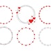 Heart Valentine Frame Clip Art Set, PNG, SVG, VECTOR, Valentine's Day ...
