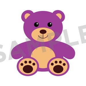Teddy Bear Clip Art Set, PNG, SVG, VECTOR, Kid's Toy Clipart, Child's ...