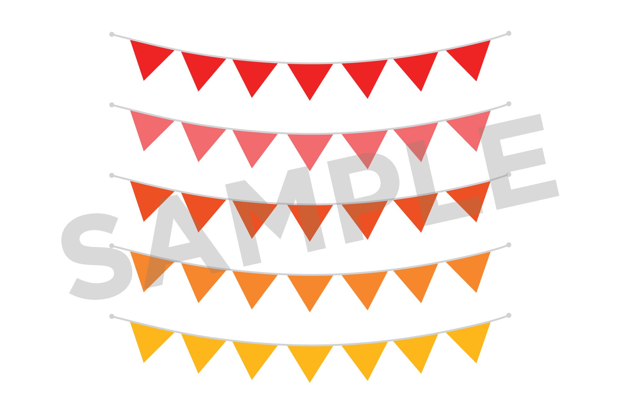 Triangle Flag Banner Clipart