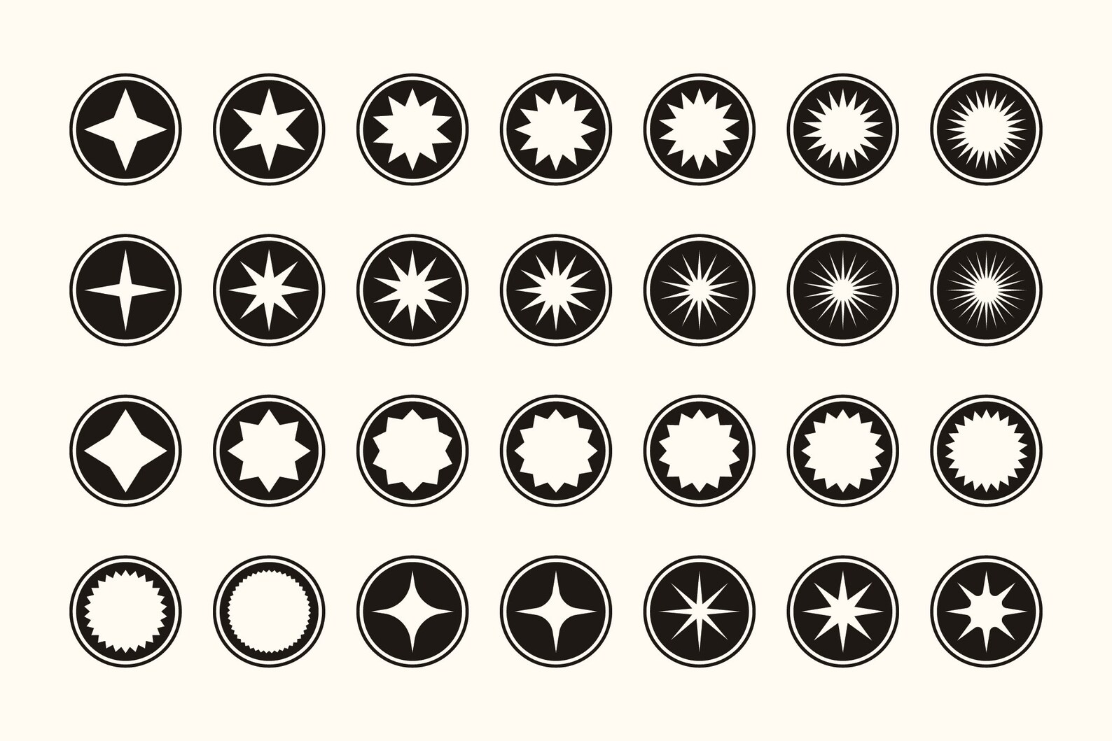 Star Shape Clip Art Collection, PNG, SVG, VECTOR, Star Symbol, Star Set ...
