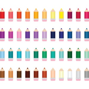 Color Pencil Clip Art, PNG, SVG, VECTOR, Back to School, School Clip ...