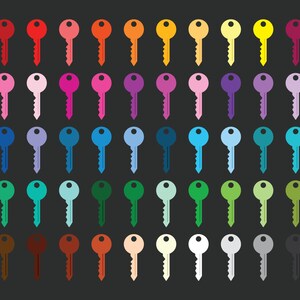 Lock & Key Clip Art Set, PNG, SVG, VECTOR, Padlock, Open Lock, Closed ...