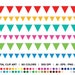 Single Color Triangle Banner Clip Art Set PNG SVG VECTOR - Etsy
