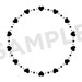 Heart Valentine Frame Clip Art Set, PNG, SVG, VECTOR, Valentine's Day ...
