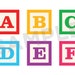 Alphabet Blocks Clip Art Set, PNG, SVG, VECTOR, Preschool Clipart ...