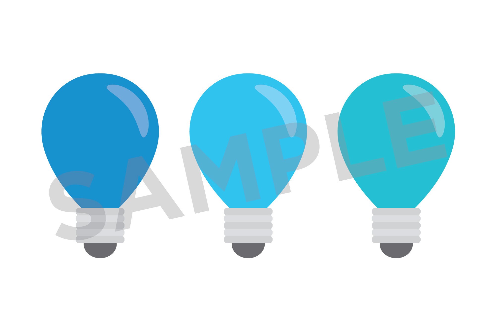 Blue Light Bulb Clip Art