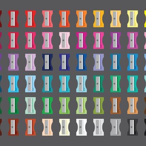 Color Pencil, Sharpener, and Eraser Clip Art, PNG, SVG, VECTOR, Pencil ...