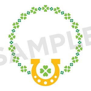 St. Patrick's Day Frame Clip Art Set, PNG, SVG, VECTOR, Shamrock ...