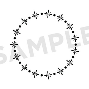 Star and Snowflake Frame Clip Art Set, PNG, SVG, VECTOR, Star Frame ...